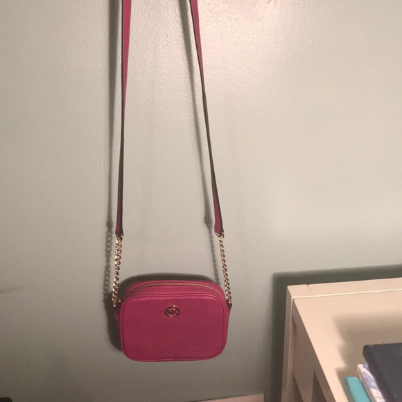 Michael Kors | Bags | Michael Kors Pink Cross Body Bag | Poshmark
